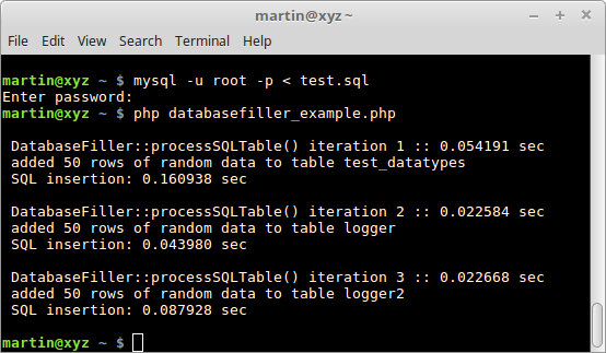 Github Tinramdatabase Filler Mysqlmariadb Populate Database Tables And Test Schema Design 5489